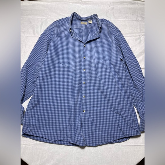 L.L. Bean | Shirts | Ll Bean Mens Long Sleeve Button Down Blue Dress ...